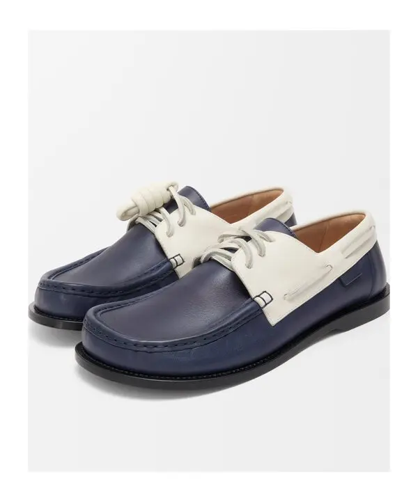 Loewe Campo Lace-up Boat Shoes