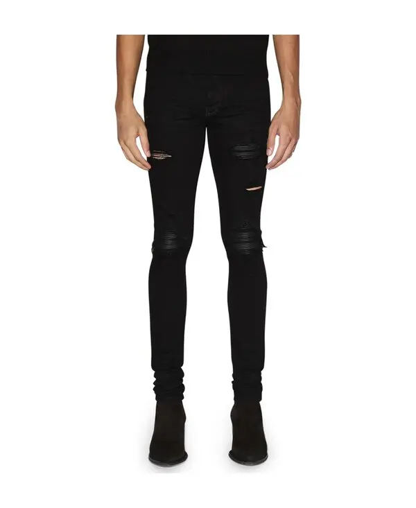 Amiri Distressed Skinny Jeans - Black