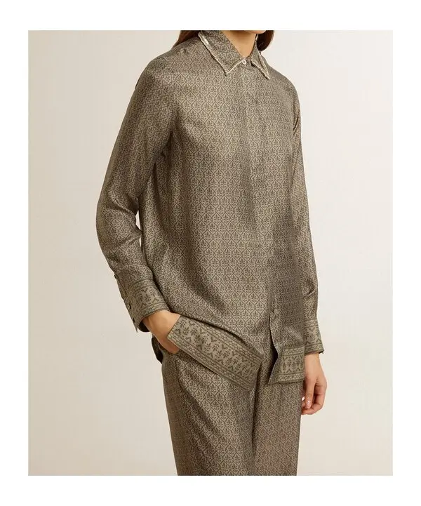 GOLDEN GOOSE Printed Shirt With Mother-of-pearl Buttons