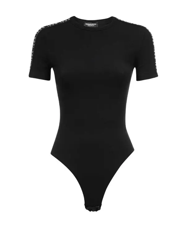 Dsquared2 Round Neck Short Sleeve Jumpsuit With Logo Detail