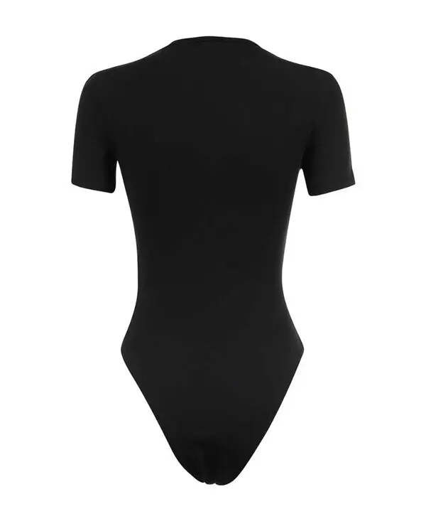 Dsquared2 Round Neck Short Sleeve Jumpsuit With Logo Detail