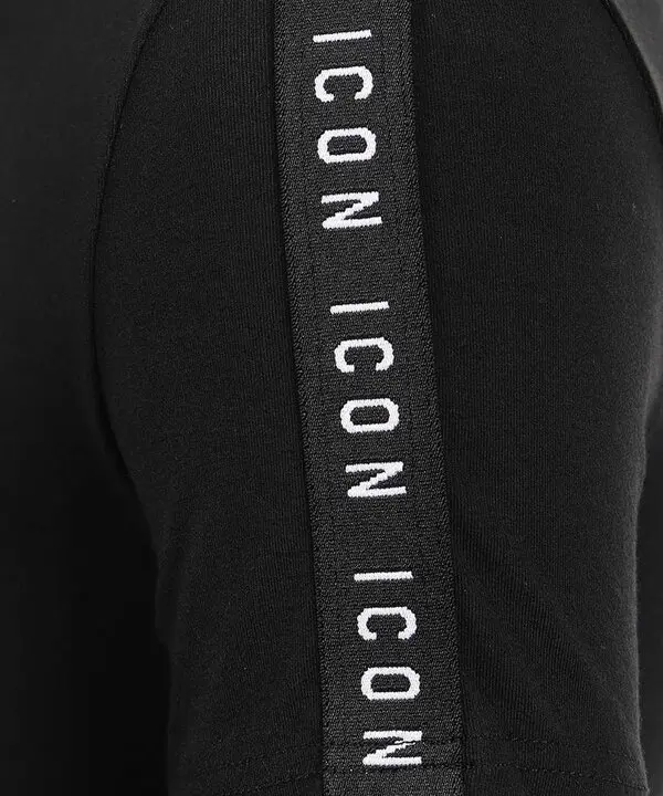 Dsquared2 Round Neck Short Sleeve Jumpsuit With Logo Detail