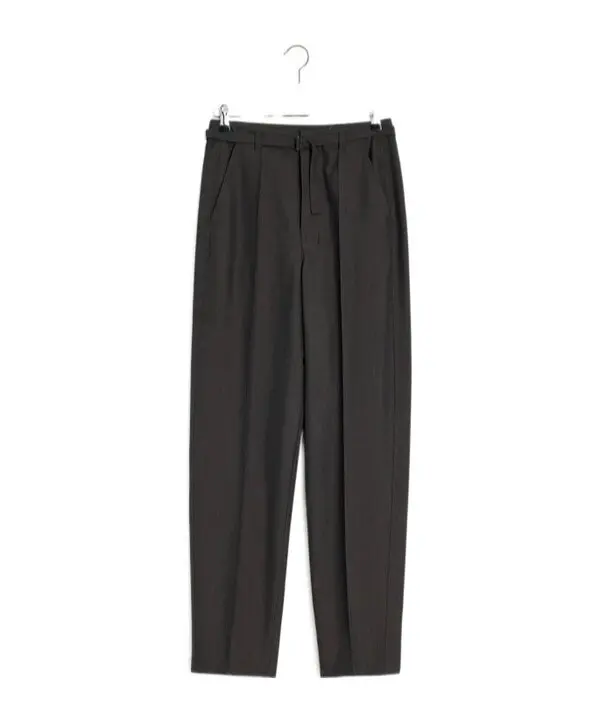LEMAIRE Tapered Leg Tailored Trousers - Dark Brown