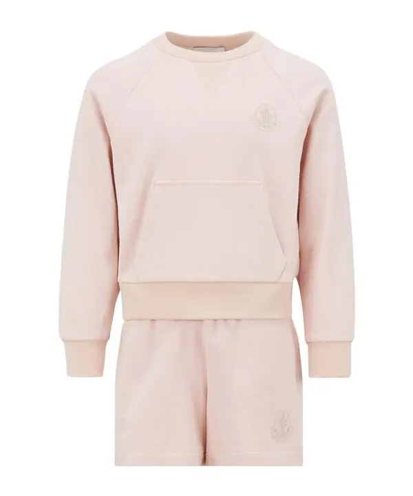 Moncler Embroidered Logo Tracksuit - Pink