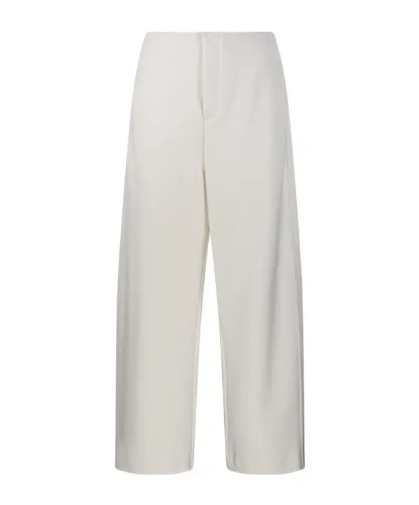 Max Mara High-waist Trousers - Ivory