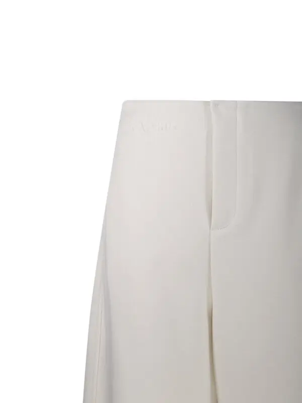 Max Mara High-waist Trousers - Ivory