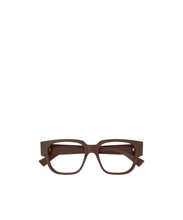 Bottega Veneta Bv1289o Square Frame Eyeglasses - Brown