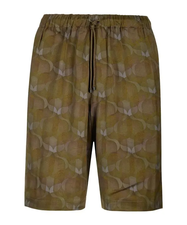 Dries Van Noten Printed Shorts - Green