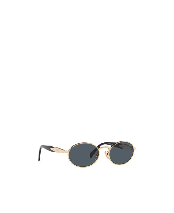 Prada Oval Frame Sunglasses - Gray