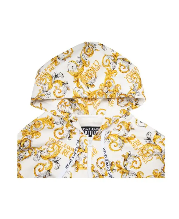Versace Printed Hooded Casual Coat