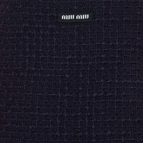 Miu Miu Logo Skirt - Blue