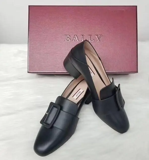 Bally Janelle Buckle Loafers