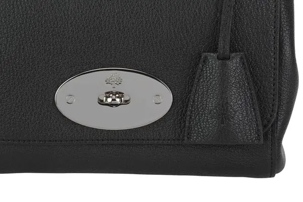 Mulberry Lily Chain-linked Crossbody Bag - Black