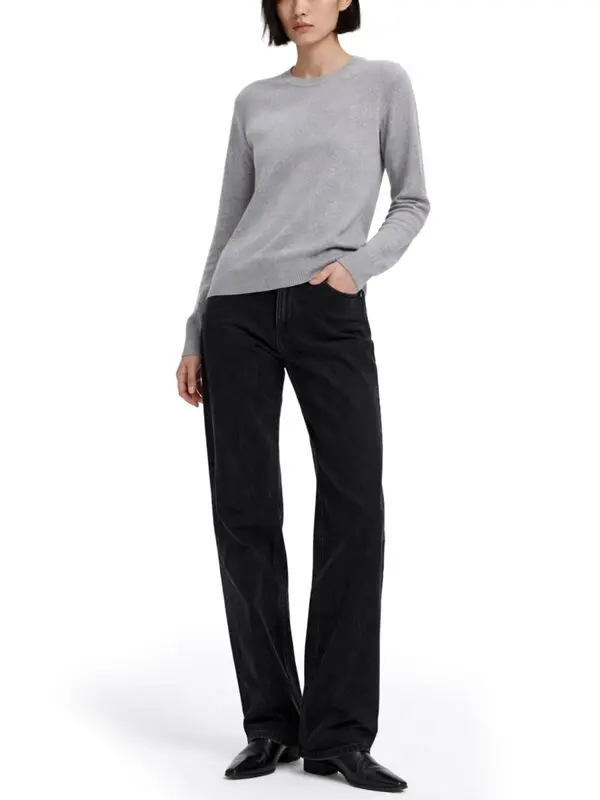 Saint Laurent Crew Neck Long-sleeved Knitwear