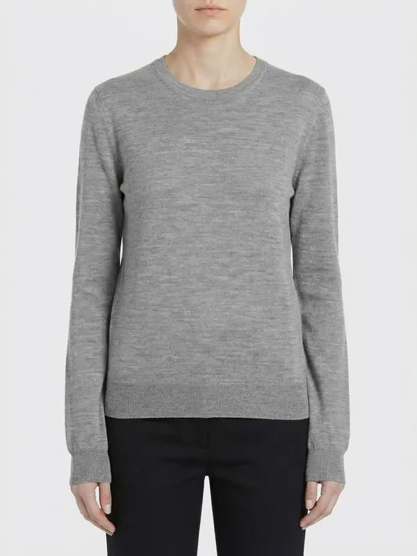Saint Laurent Crew Neck Long-sleeved Knitwear