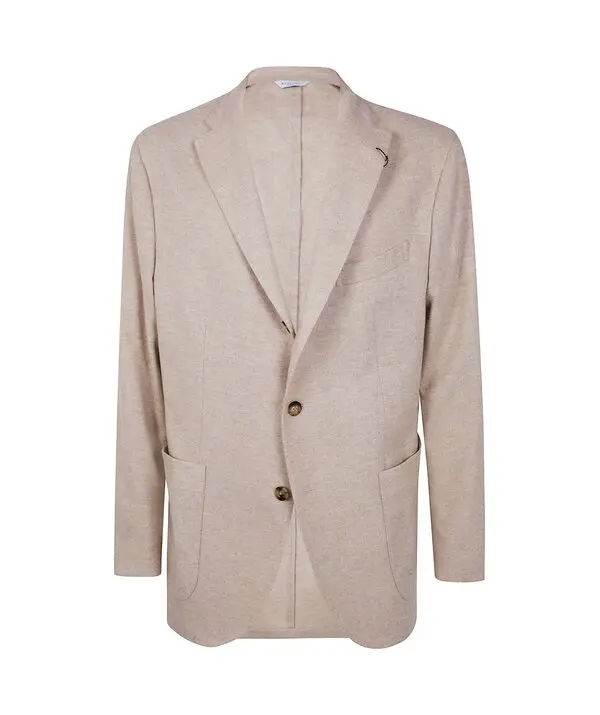 Boglioli Notched-lapel Wool Jacket - Milk