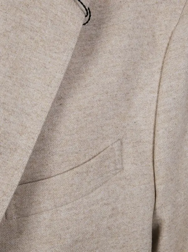 Boglioli Notched-lapel Wool Jacket - Milk