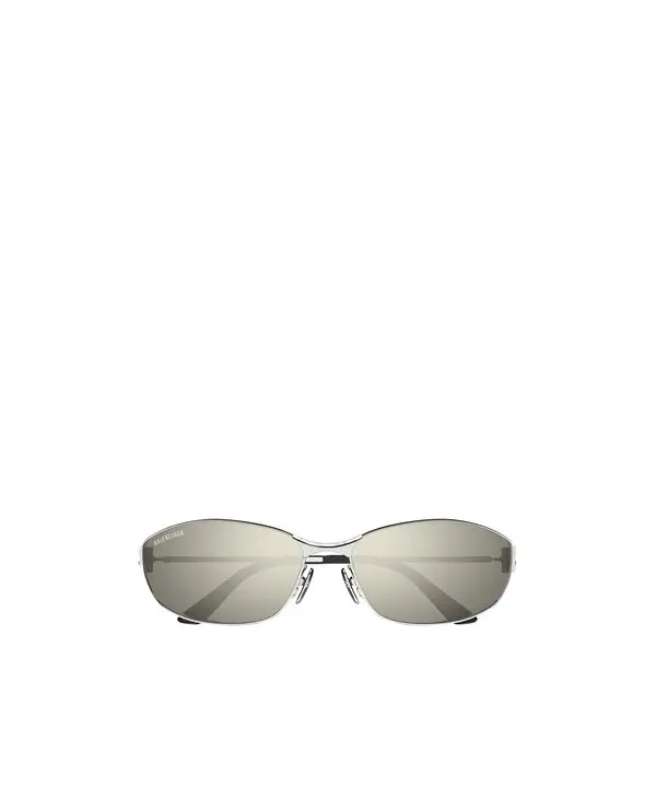 Balenciaga Rectangle-frame Sunglasses - Nude