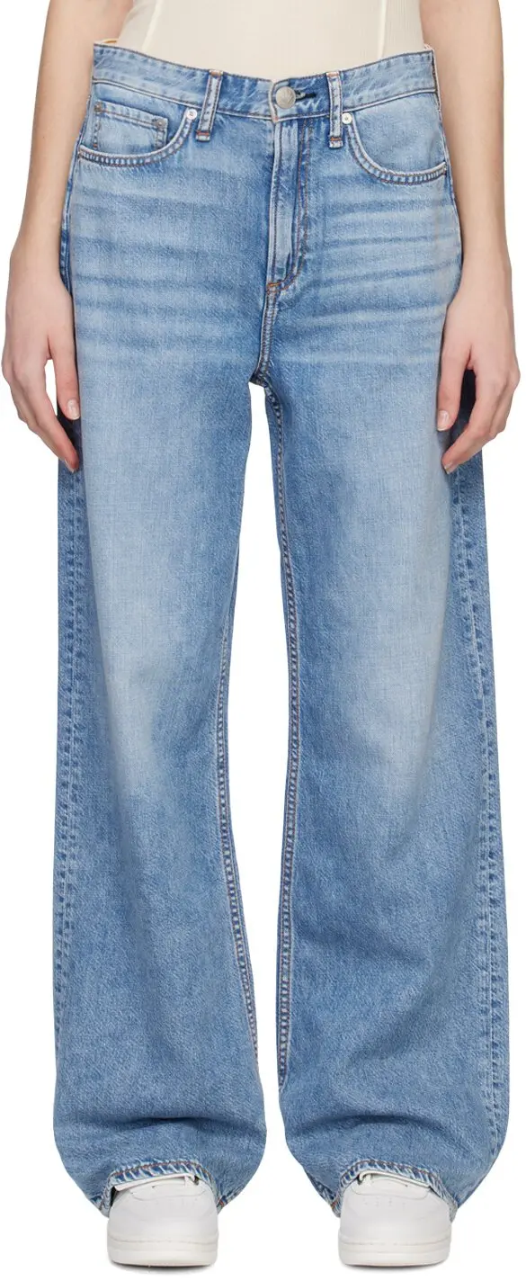 RAG  BONE Rag & Bone Wide-leg Denim Trousers
