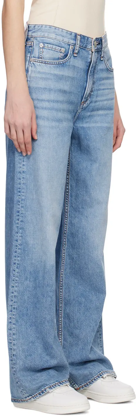 RAG  BONE Rag & Bone Wide-leg Denim Trousers