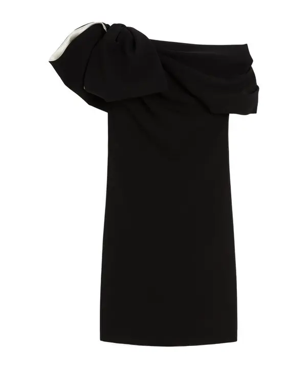 Max Mara Baldi Bow Detailed Mini Dress