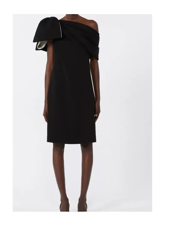 Max Mara Baldi Bow Detailed Mini Dress