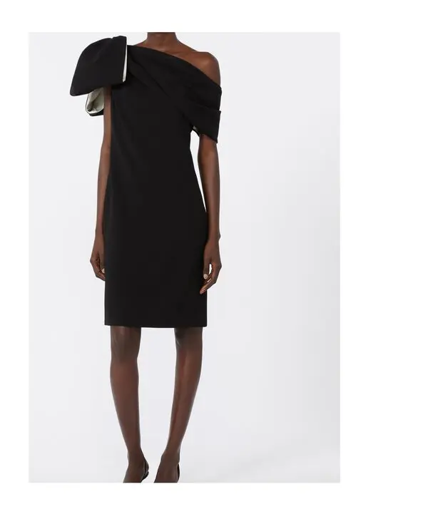 Max Mara Baldi Bow Detailed Mini Dress