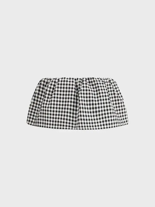 Miu Miu Checked Mini Skirt