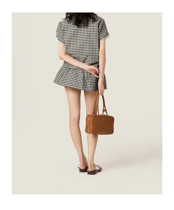 Miu Miu Checked Mini Skirt