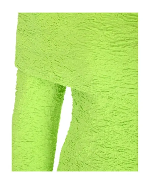 MSGM Off-shoulder Textured Long Sleeve Top