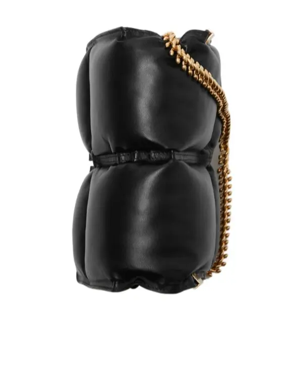 Burberry Quilted Chain-link Crossbody Bag - Black