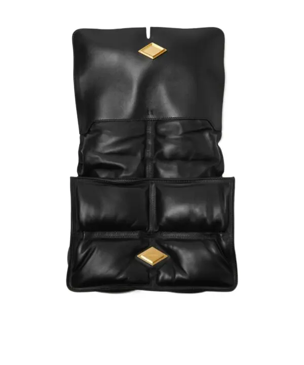 Burberry Quilted Chain-link Crossbody Bag - Black