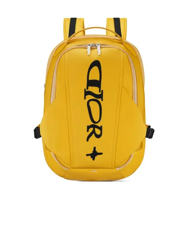 Dior And Lewis Hamilton Zipped Backpack - Yellow