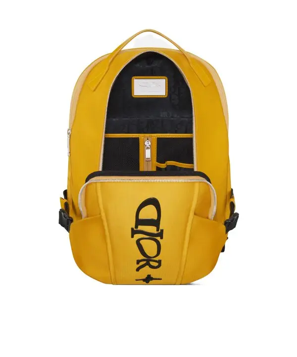 Dior Lewis Hamilton Zipped Backpack - Yellow
