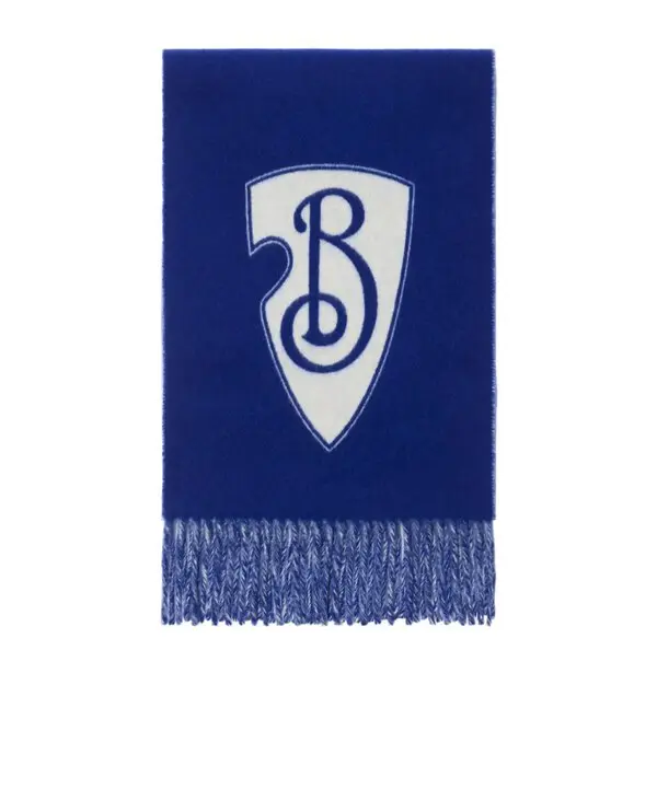 Burberry B Shield Wool-cashmere Scarf