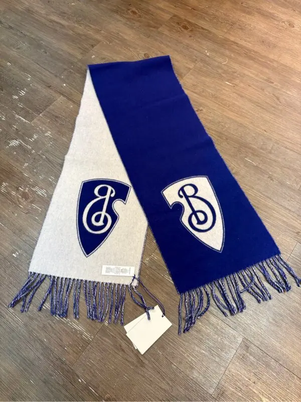 Burberry B Shield Wool-cashmere Scarf