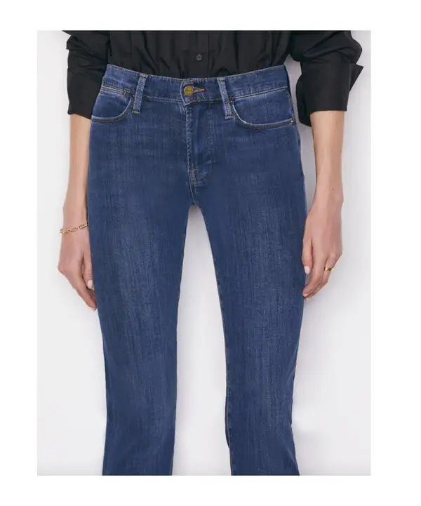 FRAME High-waisted Straight-leg Jeans