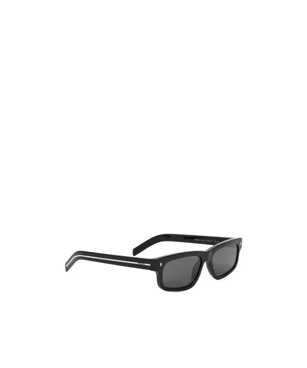 Prada Full Rim Rectangle Sunglasses - Black
