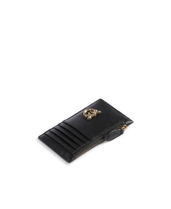 Pinko Logo Plaque Zipped Purse - Black