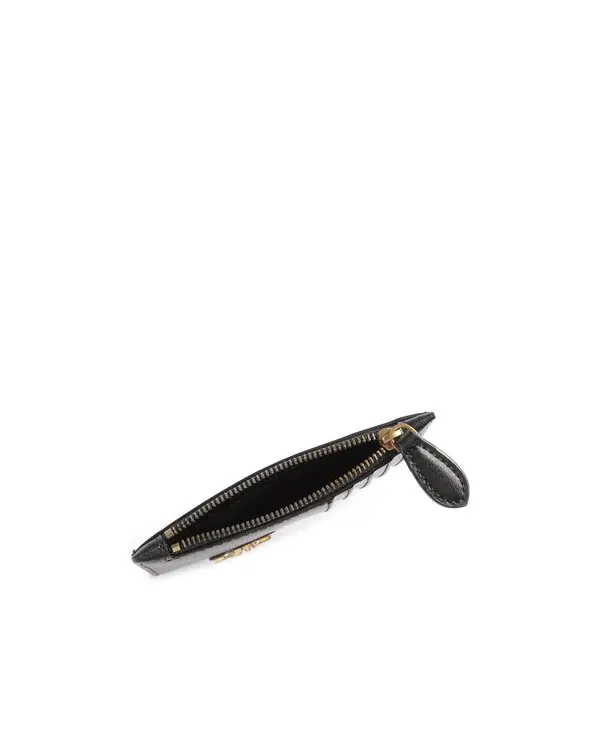 Pinko Logo Plaque Zipped Purse - Black