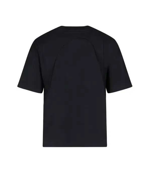 Alexander McQueen Seam-detailed Crewneck T-shirt - Black