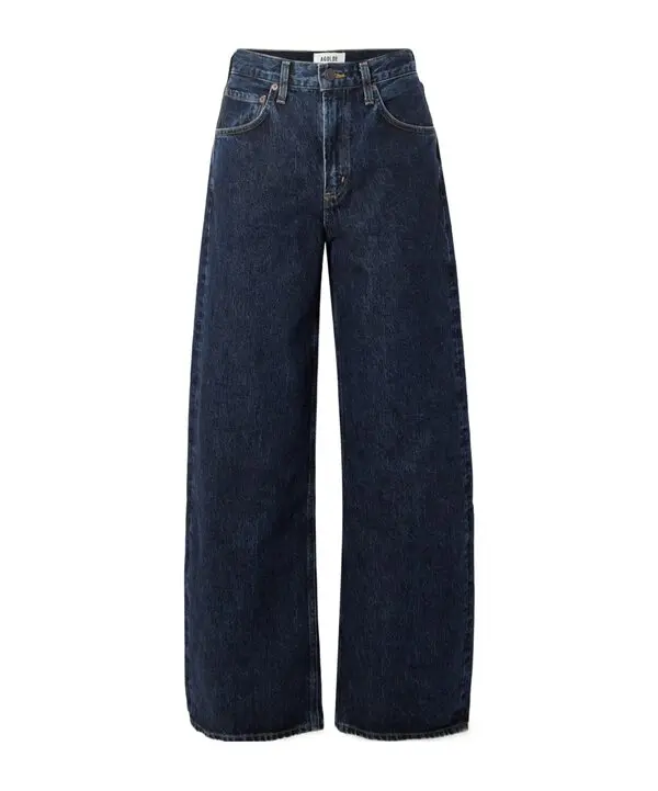 AGOLDE Low Curve Wide Leg Jeans - Black
