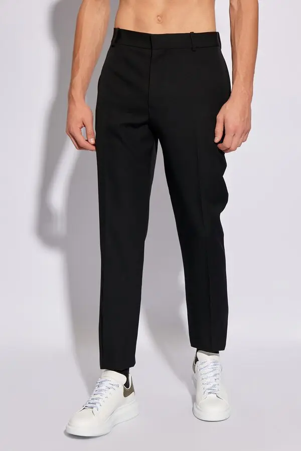 Alexander McQueen Mid-rise Straight-leg Tailored Trousers