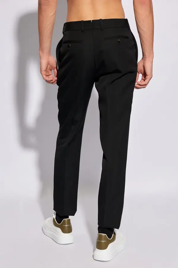 Alexander McQueen Mid-rise Straight-leg Tailored Trousers
