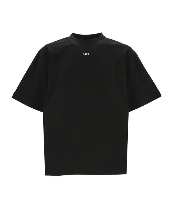 Off-White Logo Embroidered Crewneck T-shirt