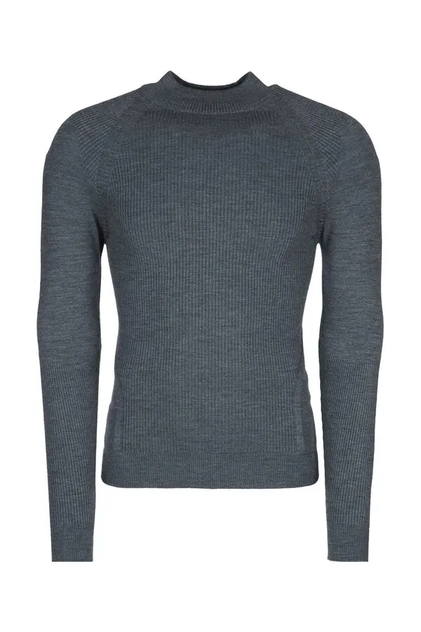 Loro Piana Ribbed High Neck Pullover - No
