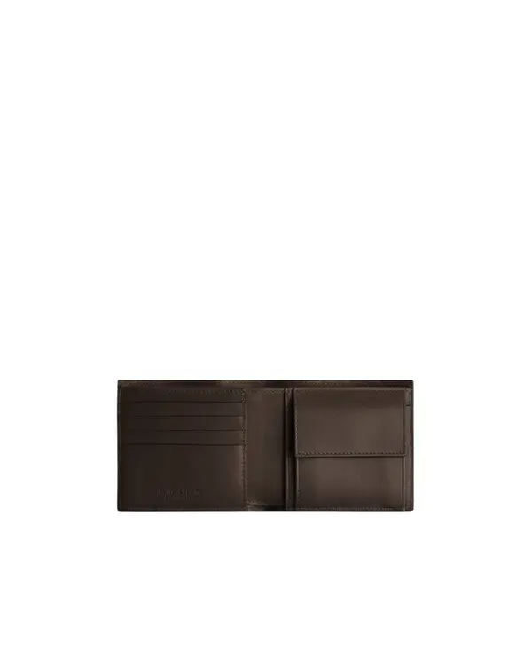 Bottega Veneta Woven Bi-fold Wallet - Brown