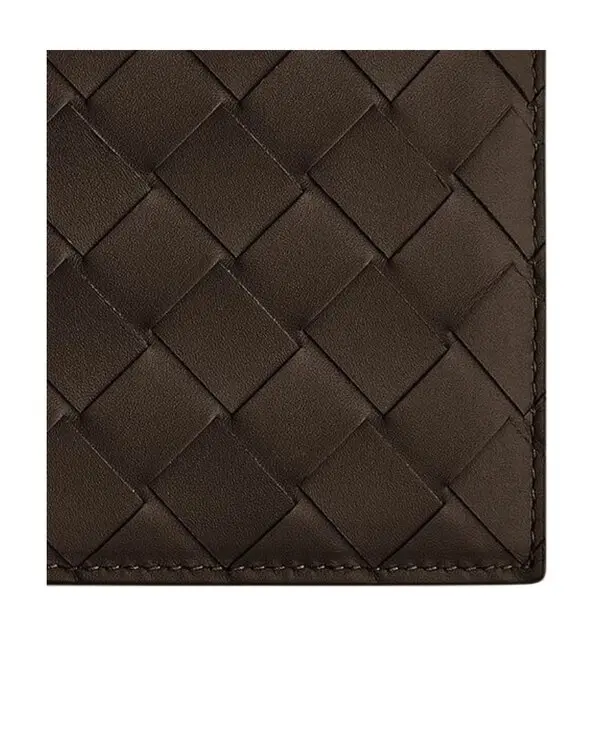 Bottega Veneta Woven Bi-fold Wallet - Brown