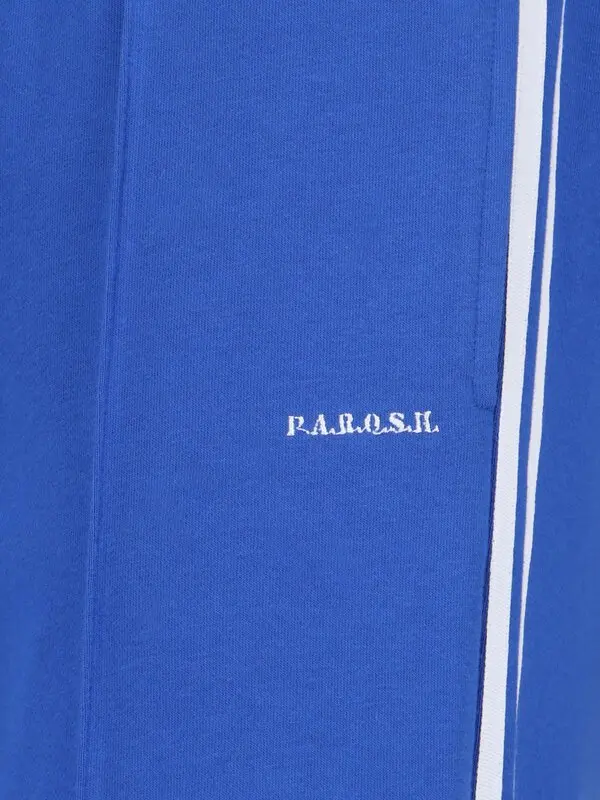 P.a.r.o.s.h Embroidered Logo Straight Leg Track Pants - Blue