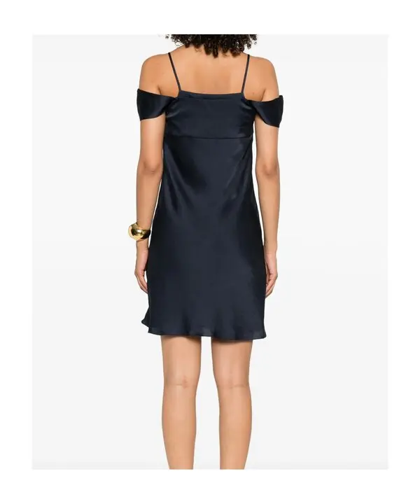 Theory Off-shoulder Camisole Dress With Twisted Ruching
